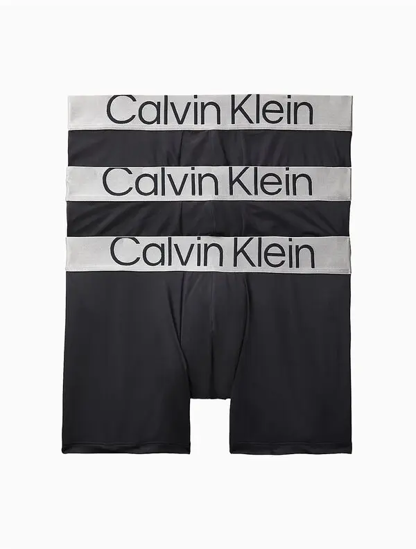 Calvin Klein Reconsidered Steel Micro 3-pack Boxer Brief - Black