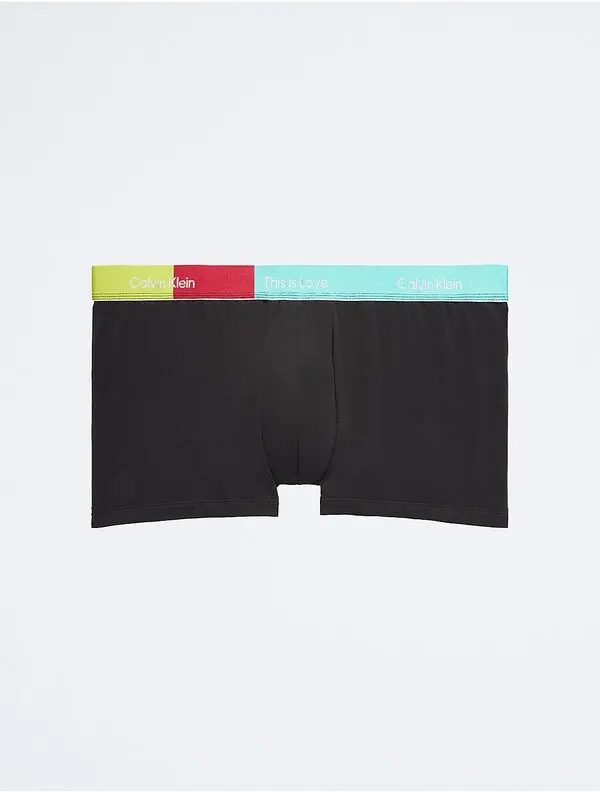 Calvin Klein Pride This Is Love Trunk - Black / Aqua Green