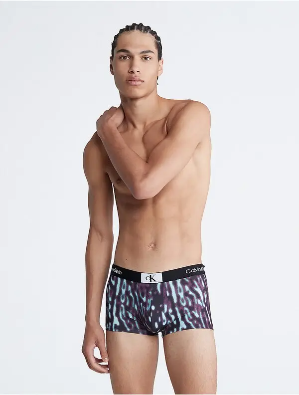 Calvin Klein 1996 Micro Low Rise Trunk - Archive Leopard Print / Aquatic