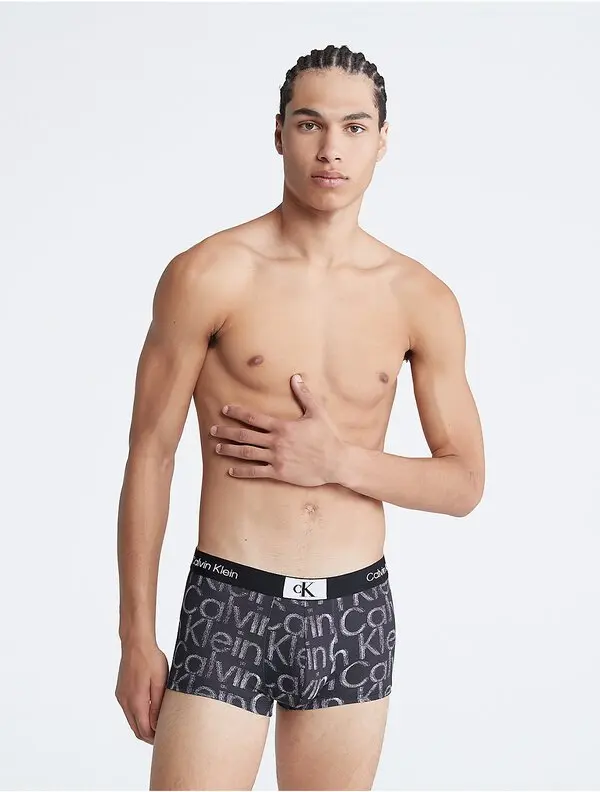 Calvin Klein 1996 Micro Low Rise Trunk - Halftone Glitch/black
