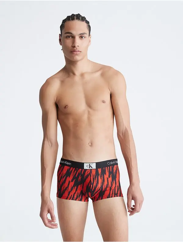 Calvin Klein 1996 Micro Low Rise Trunk - Tiger Stripe Print/hazard
