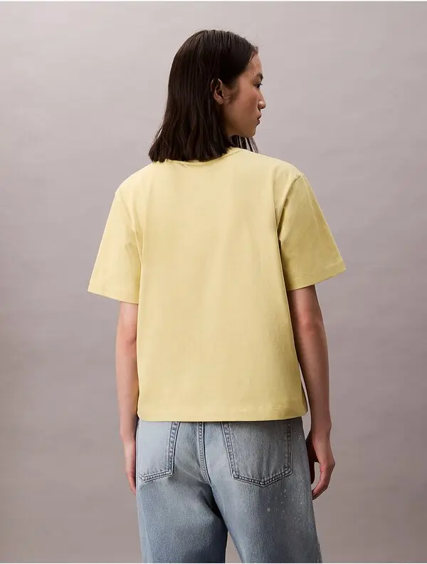 Calvin Klein Standard Logo Boxy Fit Crewneck T-shirt