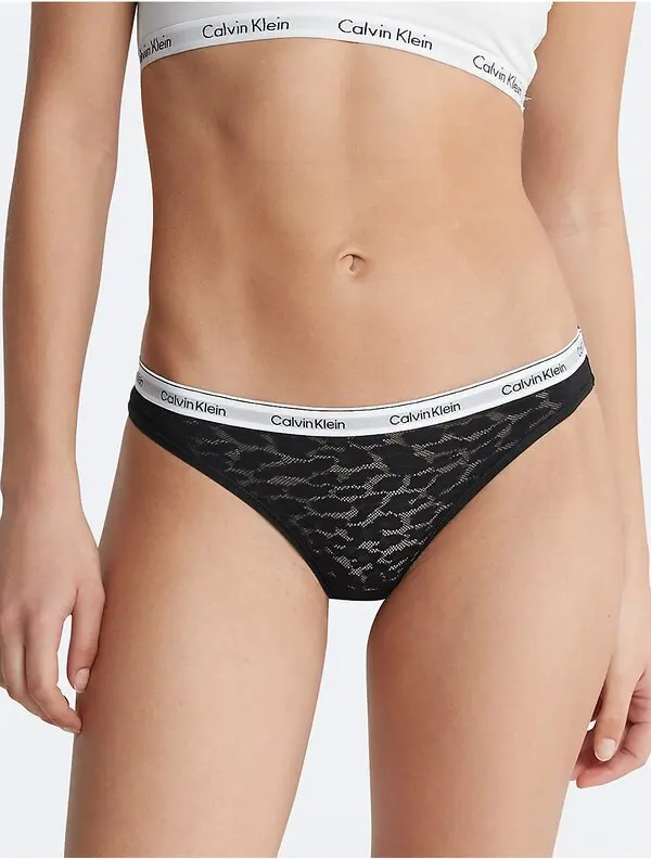 Calvin Klein Lace Bikini - Black
