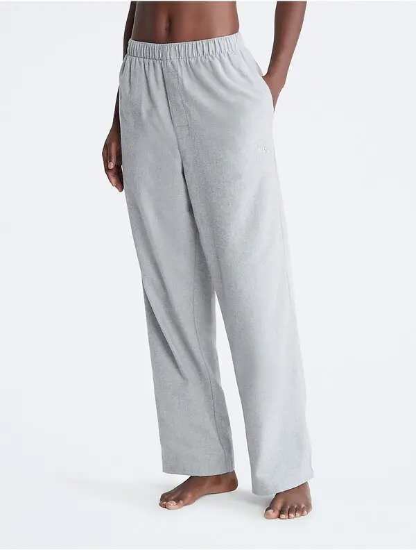 Calvin Klein Pure Flannel Sleep Pants - Grey Heather