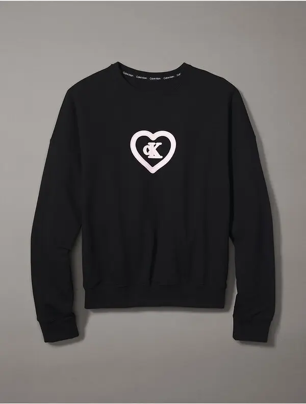 Calvin Klein 1996 V-day Crewneck Sweatshirt - Black/pink