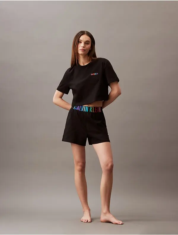 Calvin Klein Intense Power Pride Lounge Sleep Shorts - Black