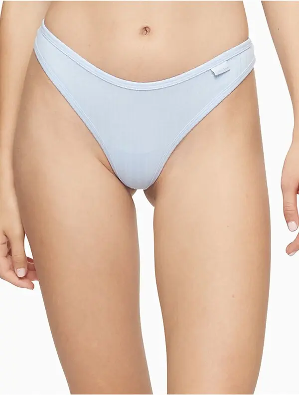 Calvin Klein Ribbed Thong - River