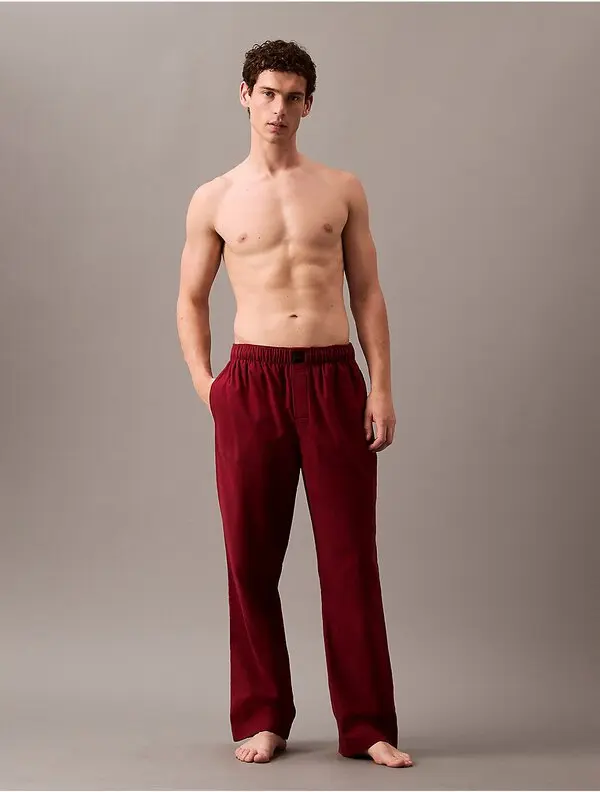 Calvin Klein Flannel Sleep Pants - Beam Plaid Syrah