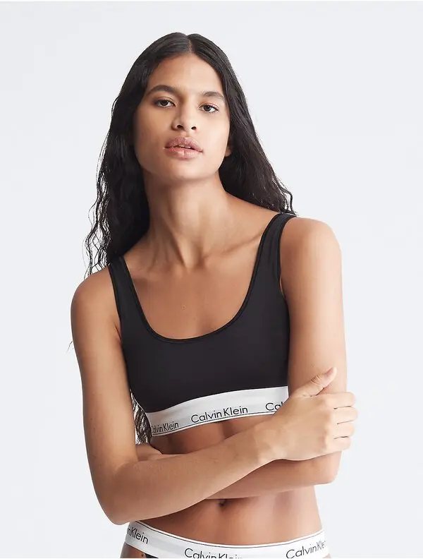 Calvin Klein Icon Cotton Modal U-back Bralette - Black