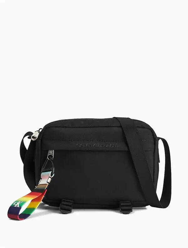 Calvin Klein Pride Logo Utility Crossbody Bag - Black