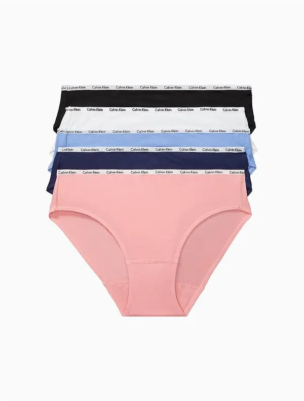 Calvin Klein 5-pack Signature Cotton Bikini Bottom - Multi