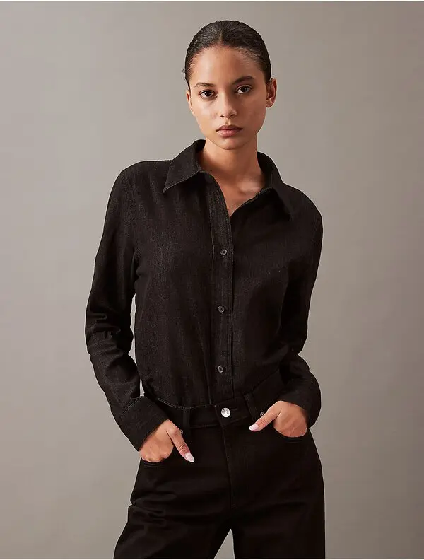Calvin Klein Classic Chambray Button-down Shirt