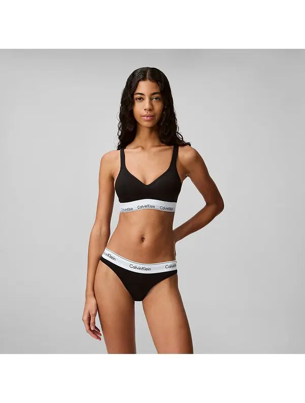 Calvin Klein Icon Cotton Modal Padded Bralette - Black
