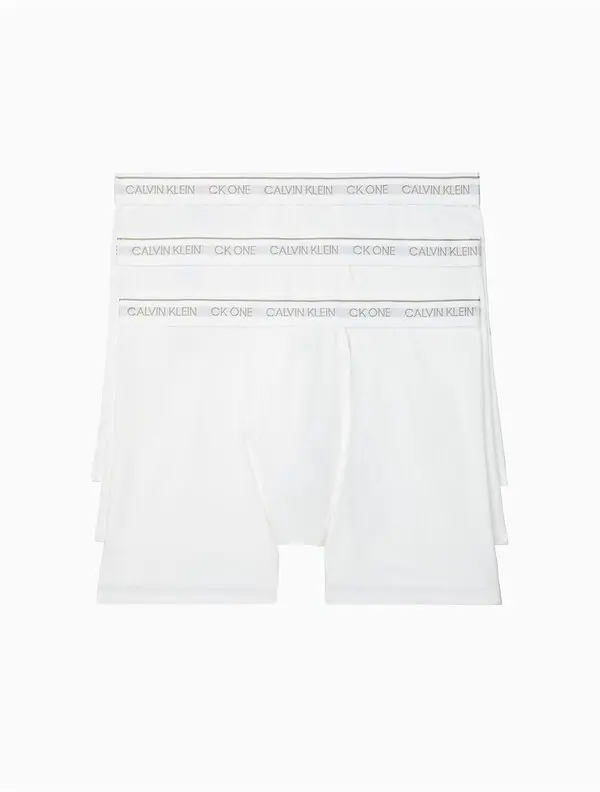 Calvin Klein One 3 Pack Boxer Brief - White