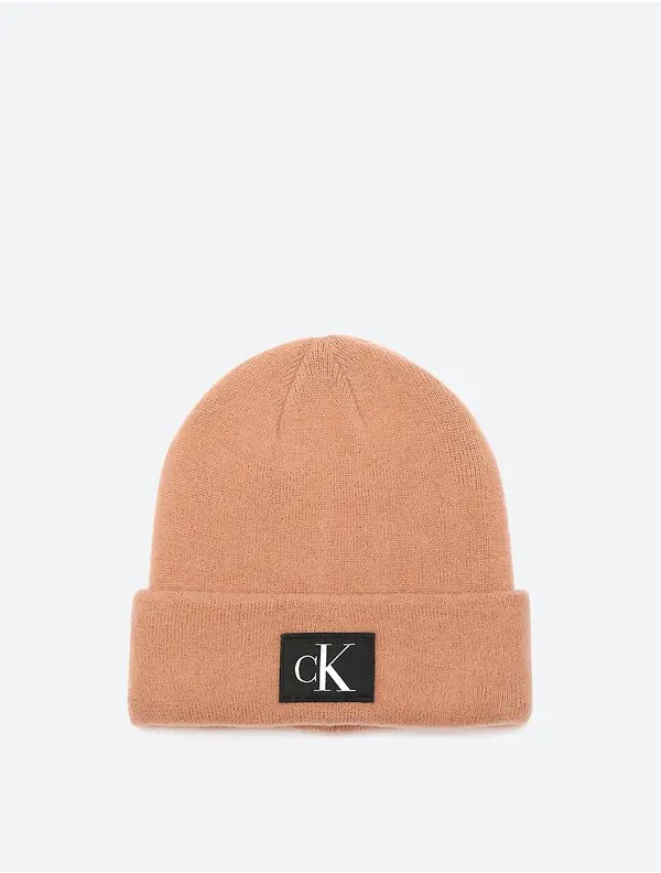 Calvin Klein Monogram Logo Beanie - Dusty Rose