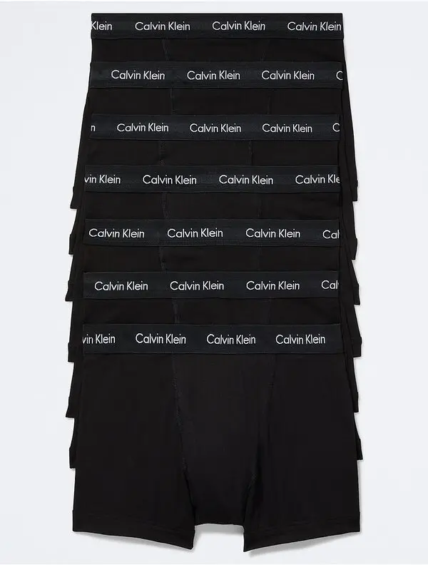 Calvin Klein Cotton Stretch 7-pack Trunk - Black