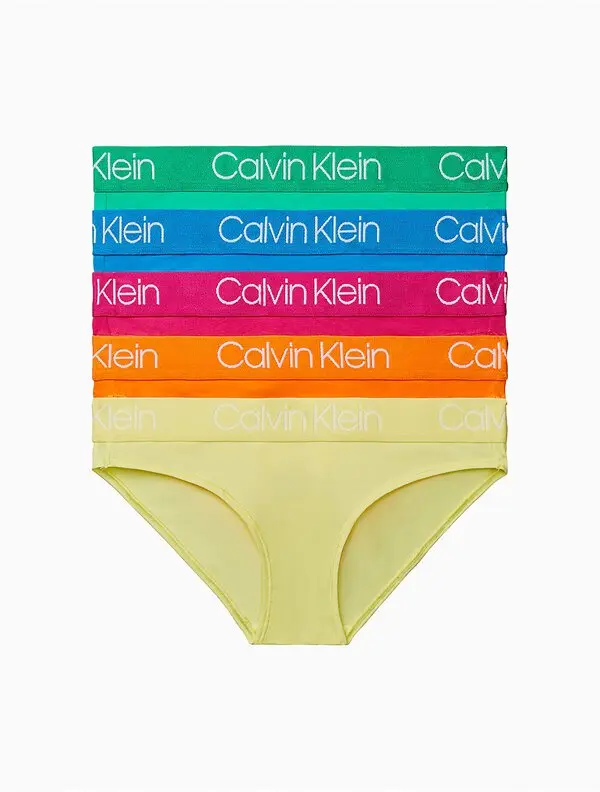 Calvin Klein 5-pack Logo Stretch Bikini Bottom - Pride