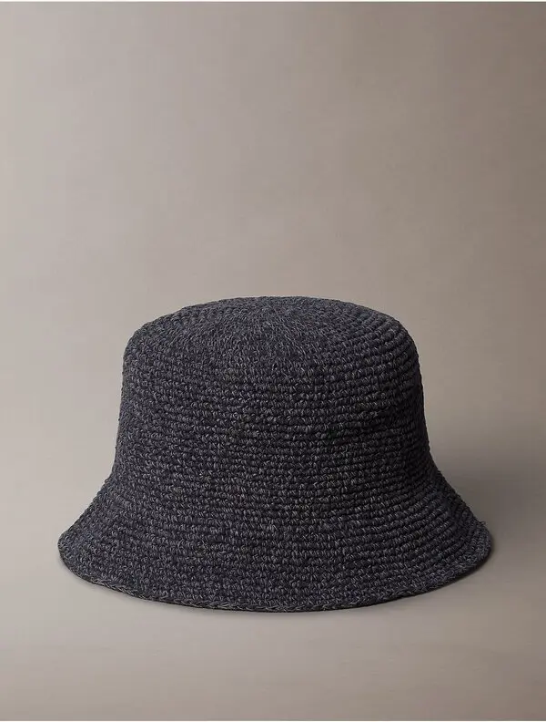 Calvin Klein Crochet Bucket Hat - Black