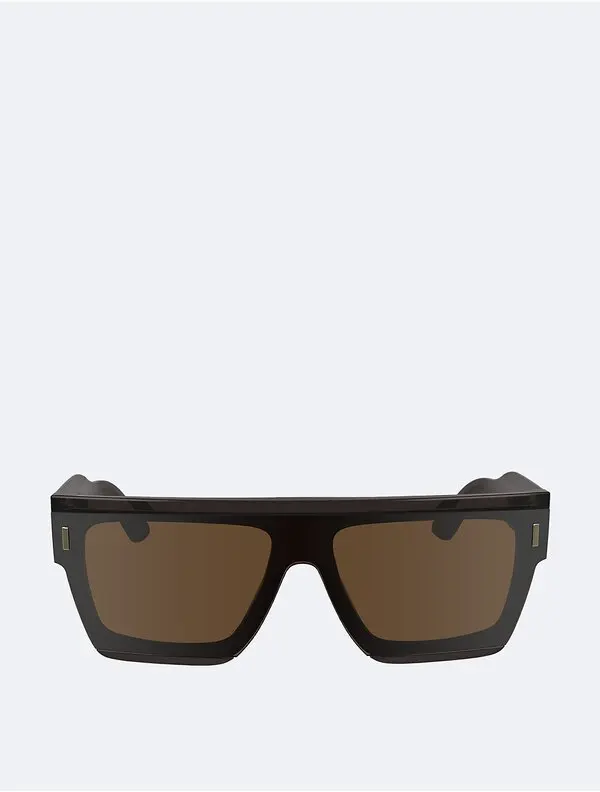 Calvin Klein Acetate Square Sunglasses - Taupe