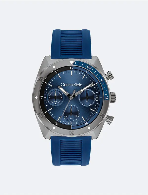 Calvin Klein Multifunction Link Bracelet Watch - Blue