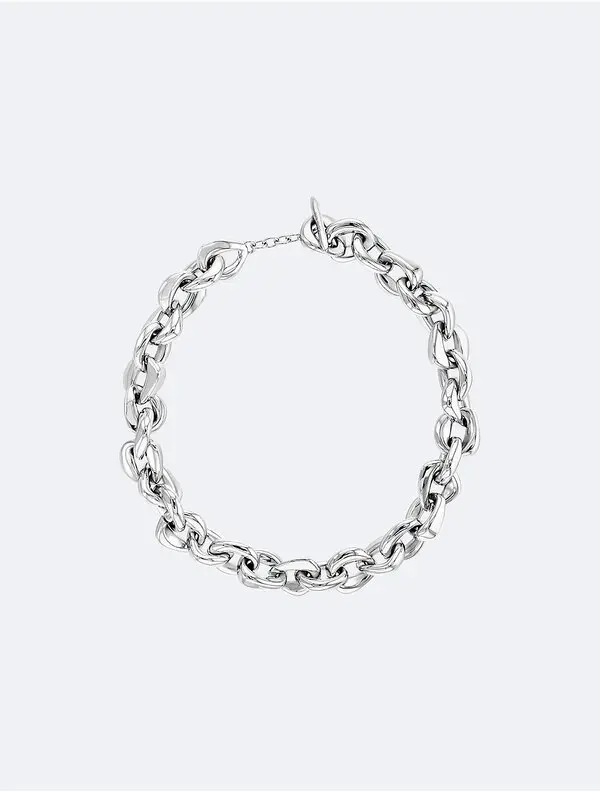 Calvin Klein Bold Chain Link Necklace - Silver / Stainless Steel