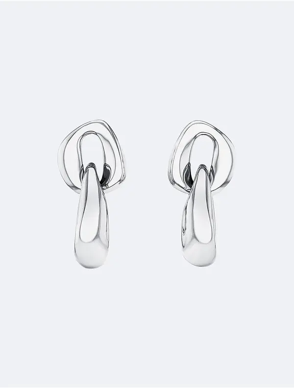 Calvin Klein Chain Link Earrings - Silver / Stainless Steel
