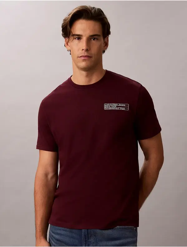 Calvin Klein 1968 Monogram Logo Graphic Classic T-shirt - Raspberry Truffle