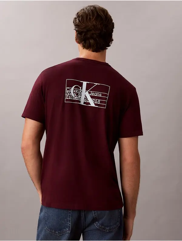 Calvin Klein 1968 Monogram Logo Graphic Classic T-shirt - Raspberry Truffle