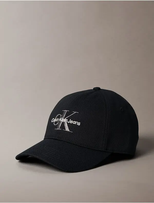 Calvin Klein Monogram Logo Baseball Cap - Black Beauty