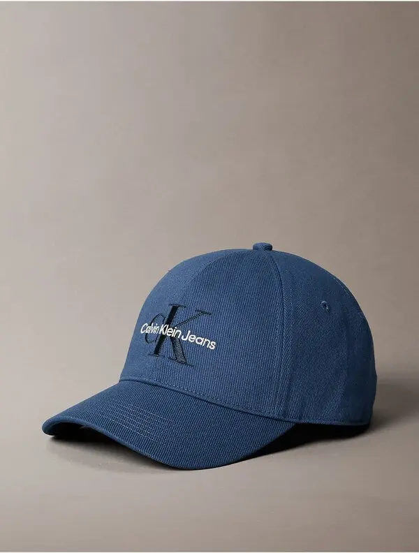 Calvin Klein Monogram Logo Baseball Cap - Insignia Blue