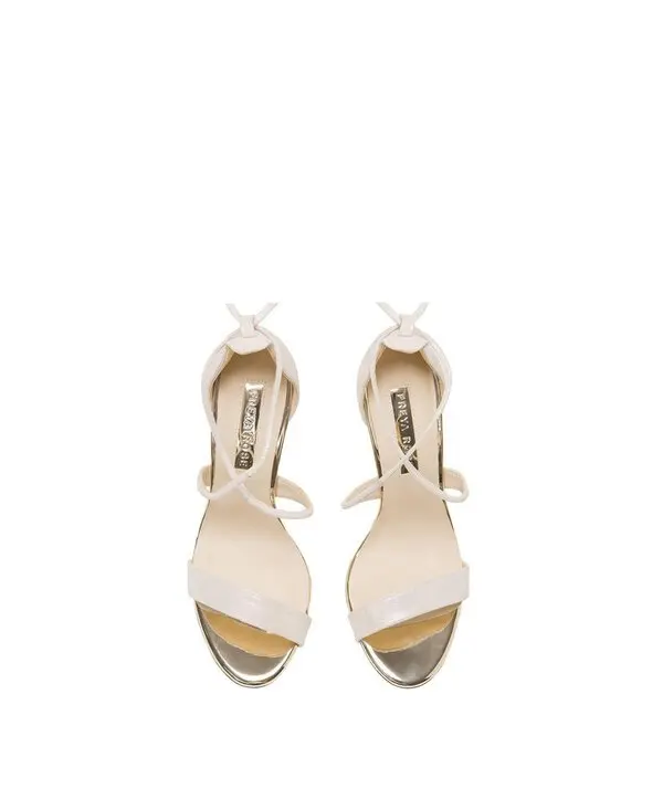 FREYA ROSE Flora Ankle Strap High Heel Sandal - Ivory