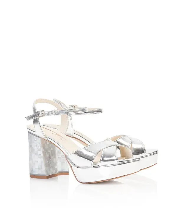 FREYA ROSE Nova Pearl Heel Sandal - Silver