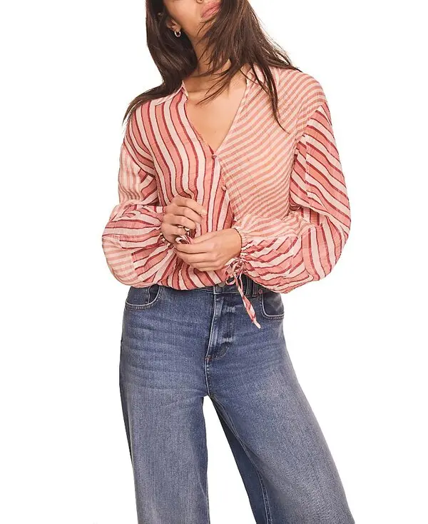 Mint Velvet Striped Wrap Shirt