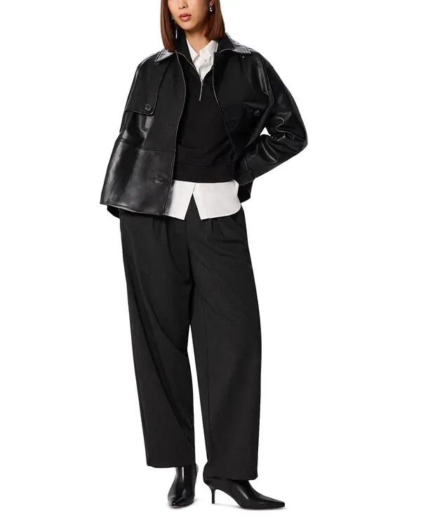 Whistles Funnel Quarter Zip Sweater