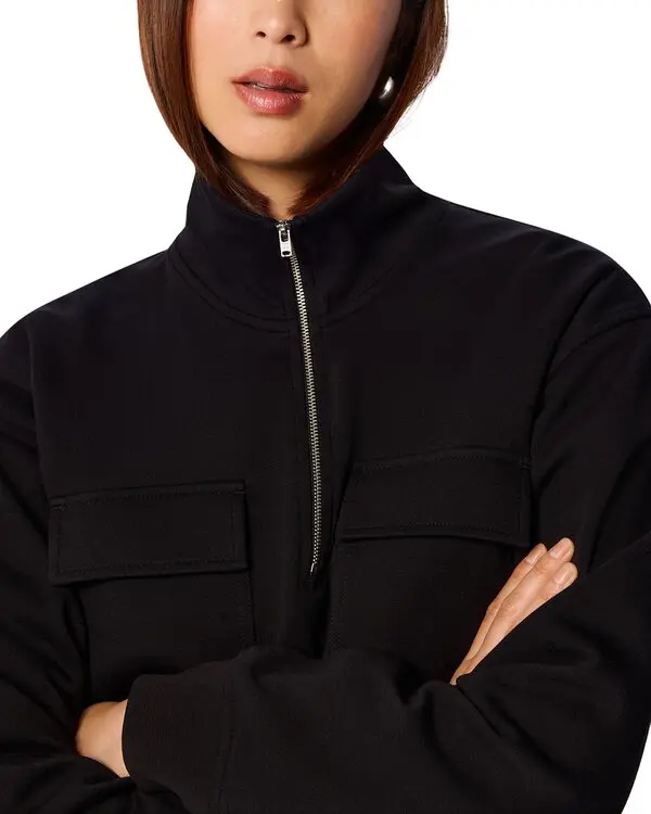 Whistles Funnel Quarter Zip Sweater