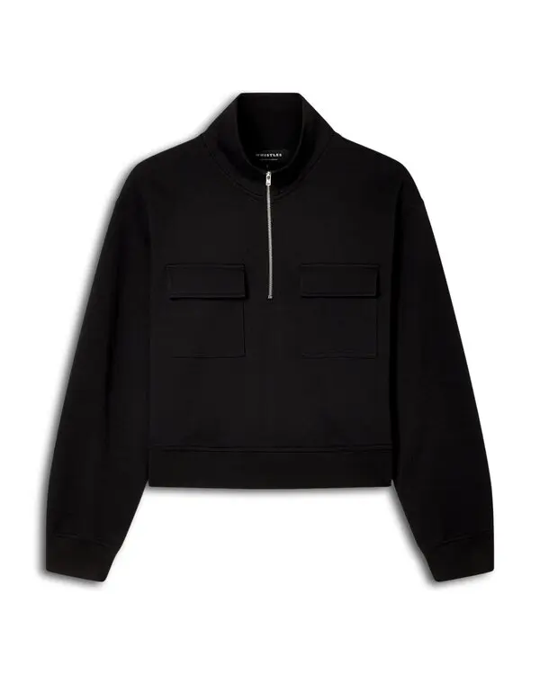 Whistles Funnel Quarter Zip Sweater