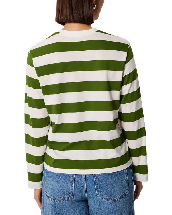 Whistles Striped Long Sleeve Tee