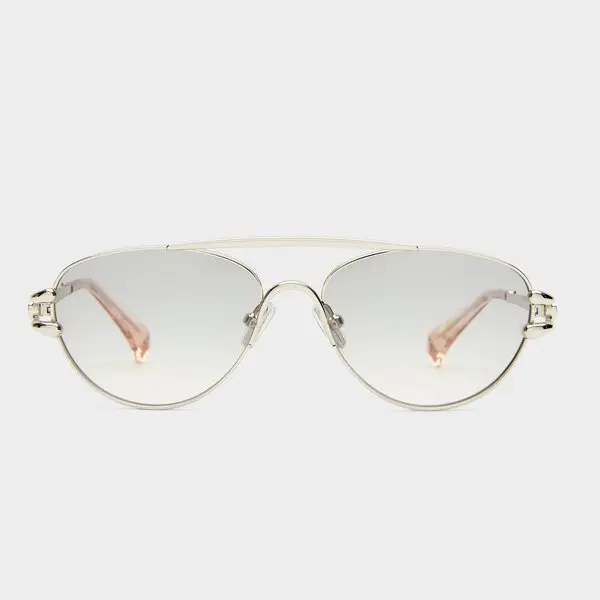 Le Specs Número Seis Sunglasses - Bright Silver