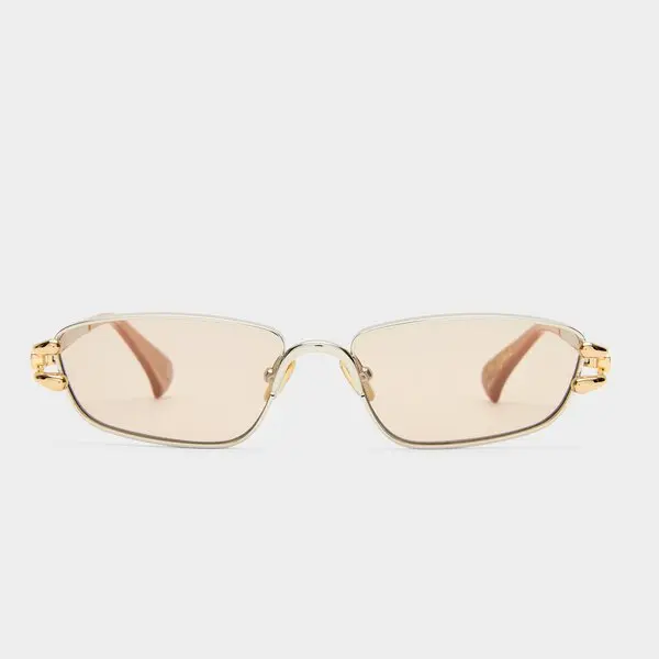 Le Specs Número Cinco Sunglasses - Bright Silver