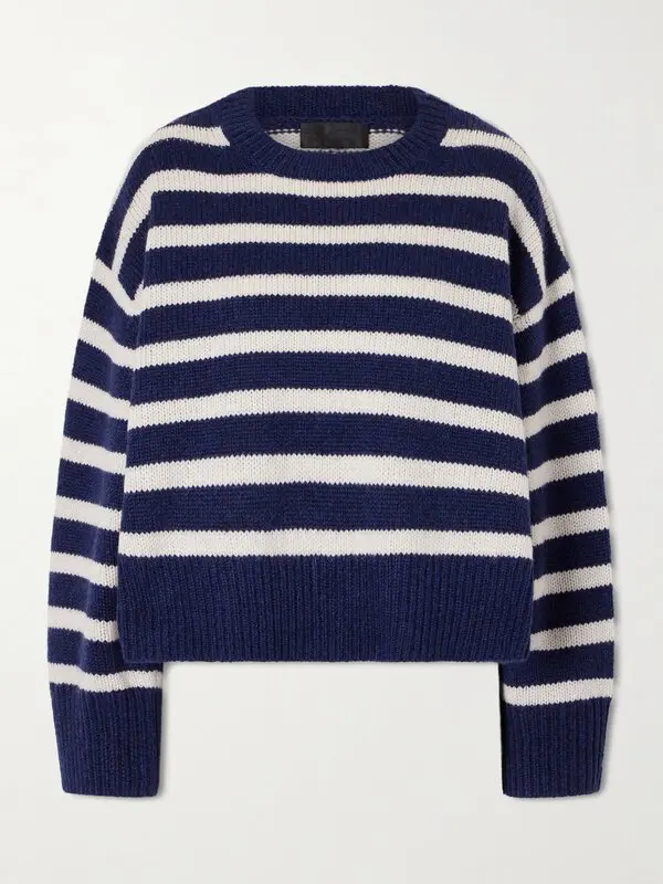 NILI LOTAN Anisa Striped Cashmere Sweater