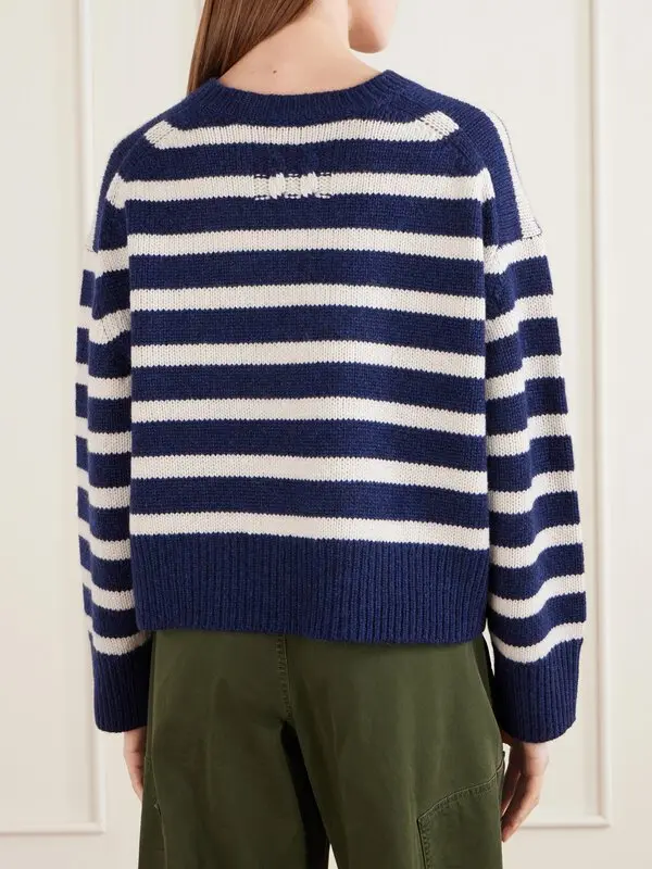 NILI LOTAN Anisa Striped Cashmere Sweater