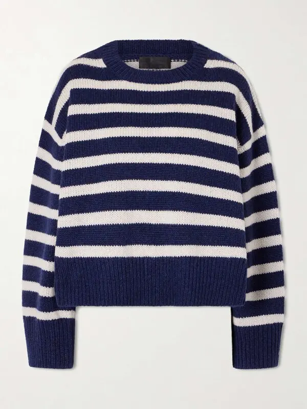 NILI LOTAN Anisa Striped Cashmere Sweater