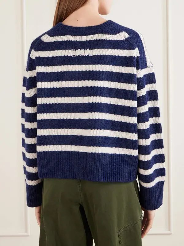 NILI LOTAN Anisa Striped Cashmere Sweater