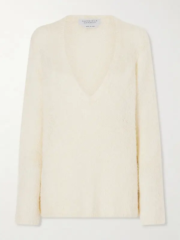 Gabriela Hearst Neoma Silk And Cashmere-blend Sweater - Neutrals
