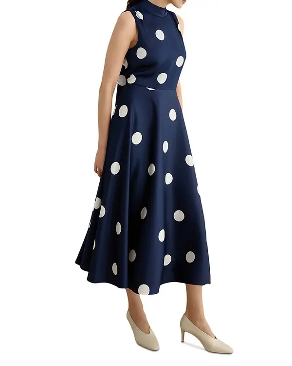 HOBBS LONDON Mia Polka Dot Dress