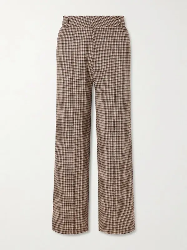 DESTREE Yoshimoto Plaid Straight-leg Pants