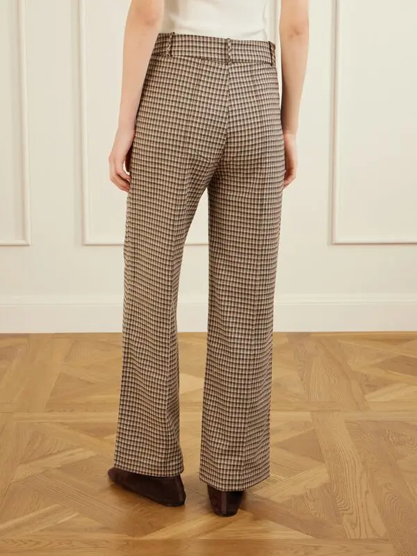 DESTREE Yoshimoto Plaid Straight-leg Pants