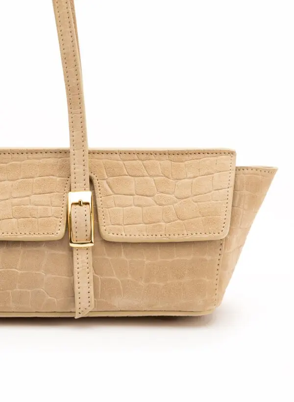 ELLEME Le Bateau Croco Suede - Beige