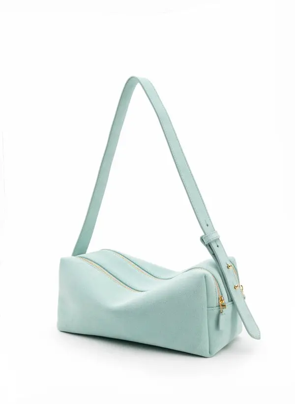 ELLEME Trousse Suede - Turquoise