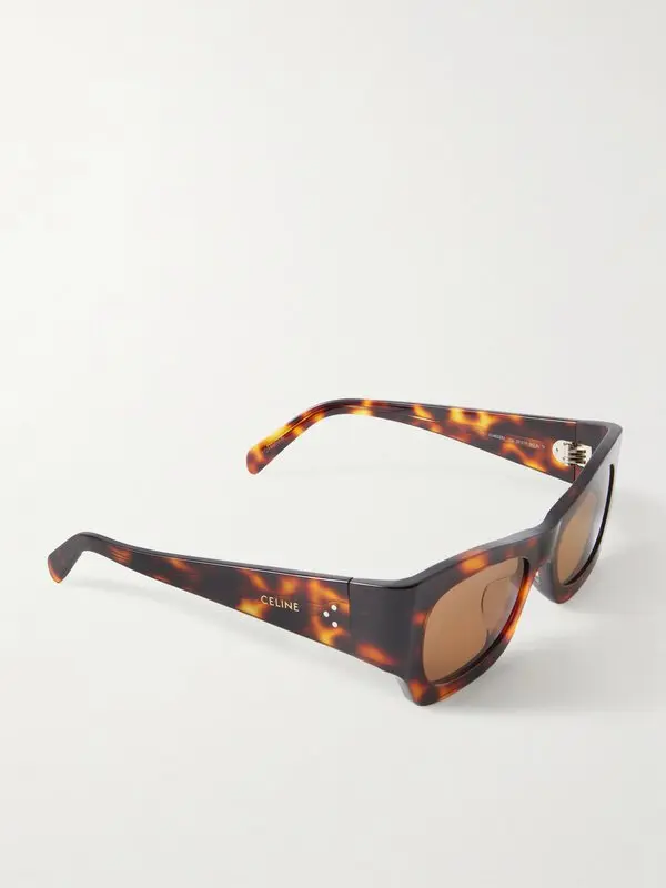 Celine Square-frame Acetate Sunglasses - Tortoiseshell